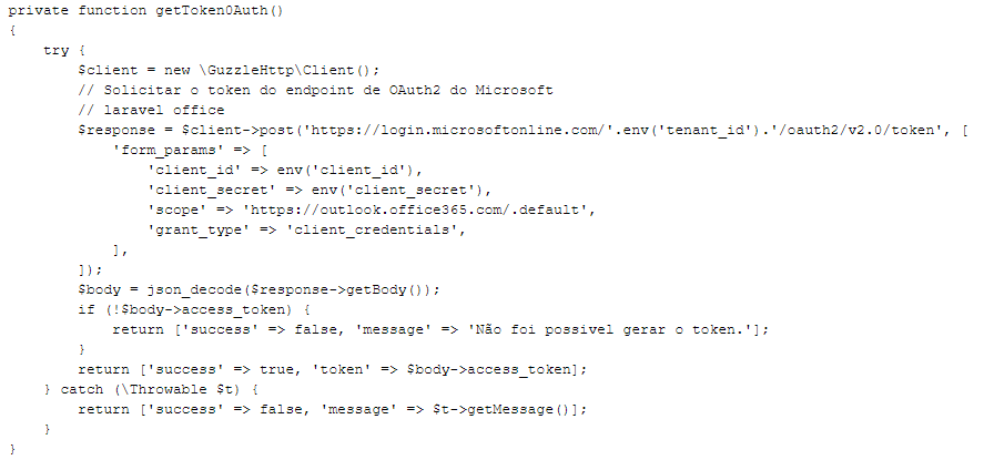 Error connect office365 with Webklex Laravel 11 - Microsoft Q&A