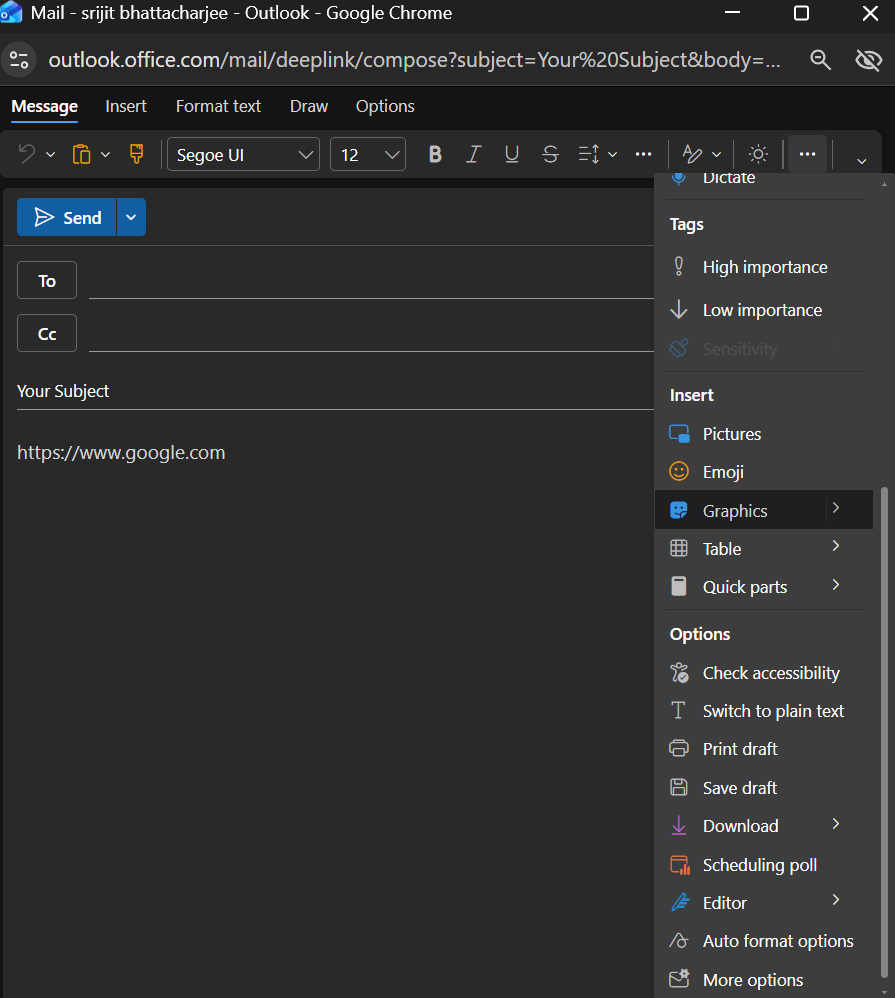 Links Not Clickable in Outlook Mail Window - Microsoft Q&A