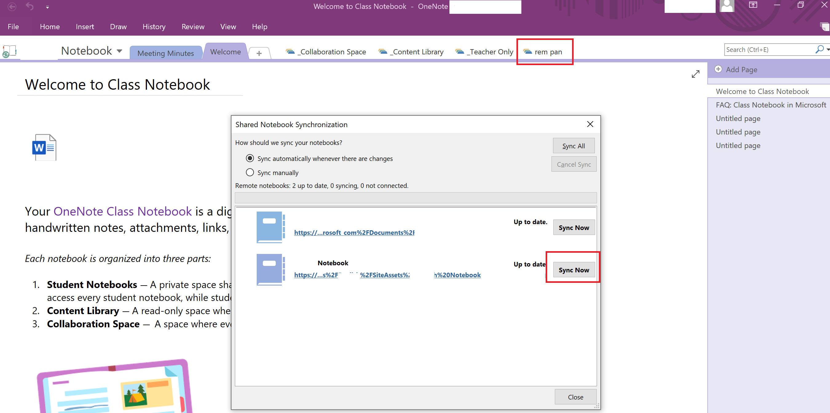 Adding a manually deleted student from Teams-Class Notebook back again ...