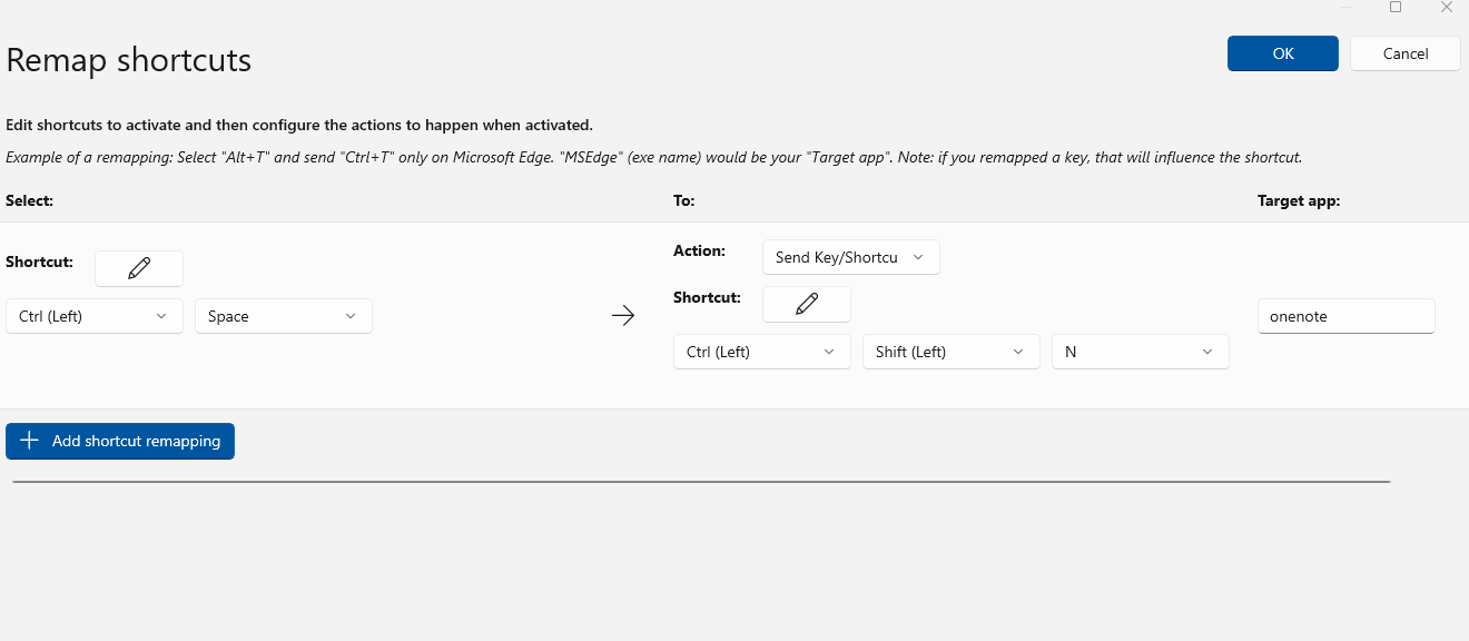 How to get back keyboard shortcuts onenote - Microsoft Q&A