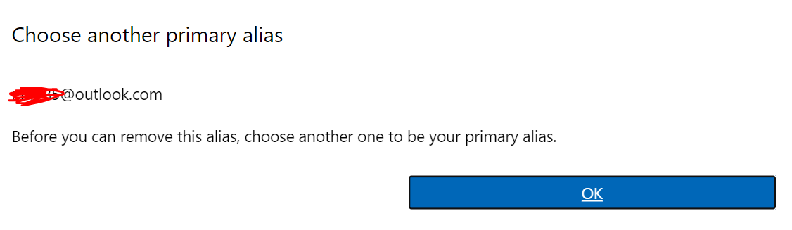 [solved] Microsoft won't allow me to remove my account alias or get rid ...