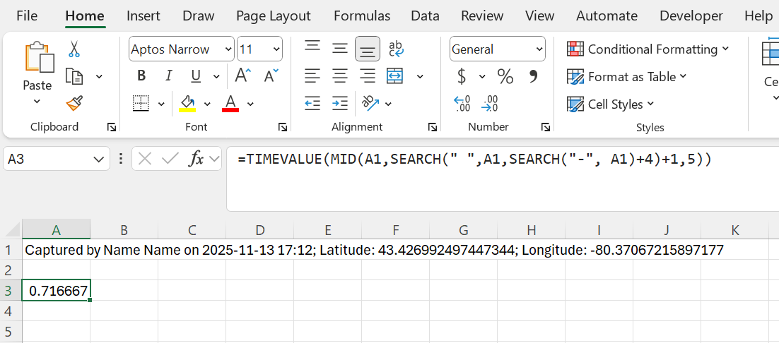How to convert a text phrase containing time in only time value ...