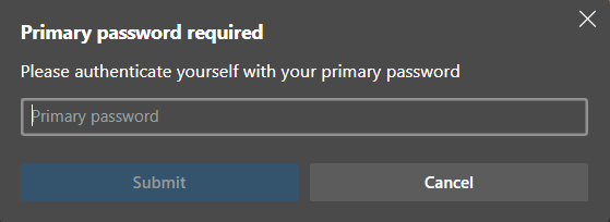Reset Microsoft Edge Primary Password - Microsoft Q&A