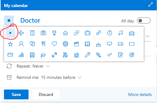 Microsoft Outlook - Calendar Icons - Microsoft Q&A