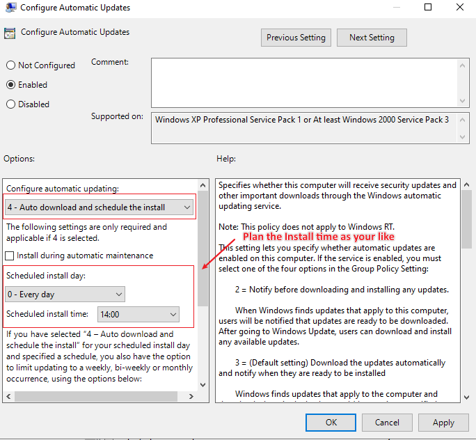 wsus automatic update win 2016 - Microsoft Q&A