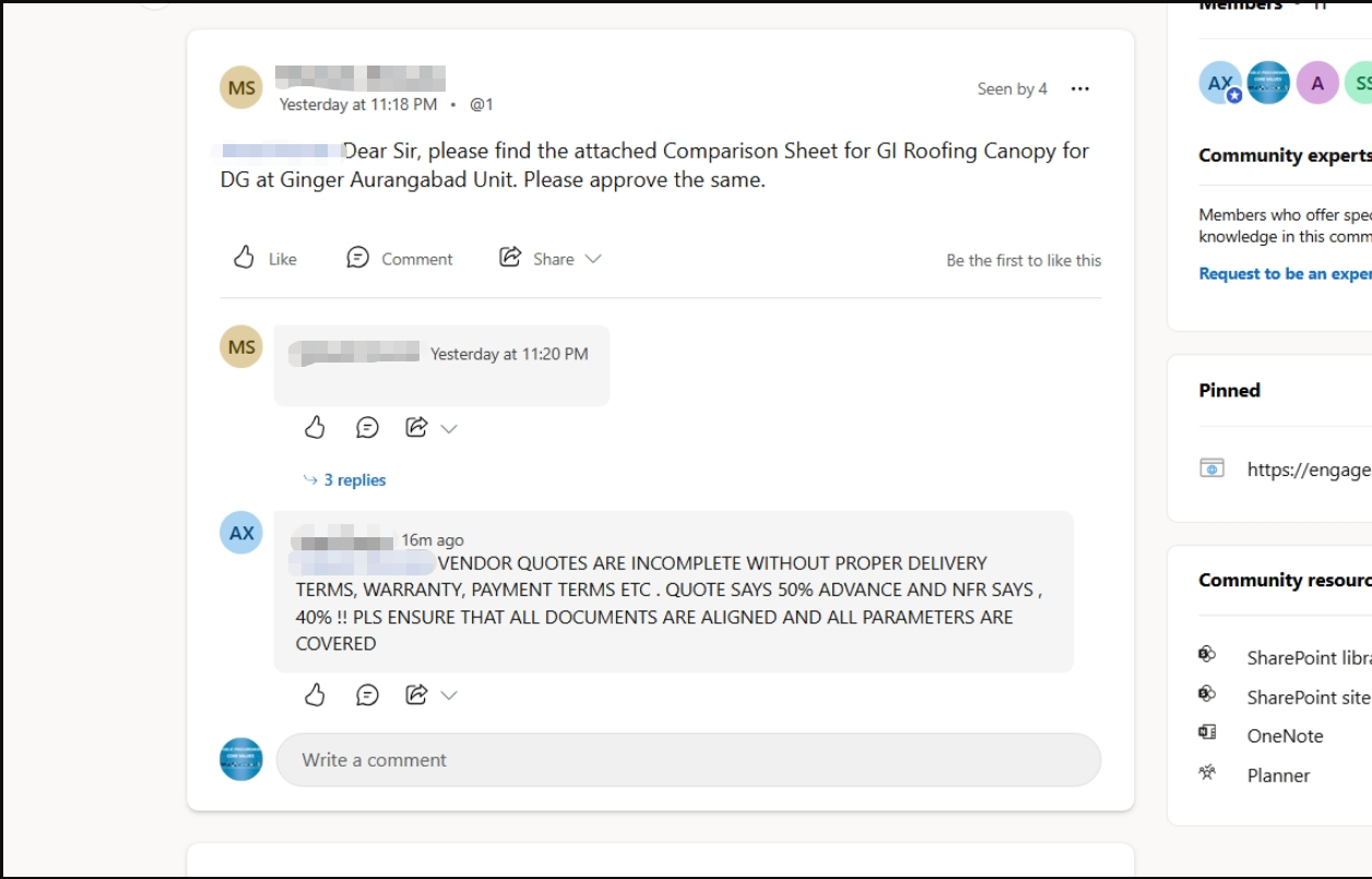 VIVA engage not showing Excel, word and PDf's in Msg however it can be ...