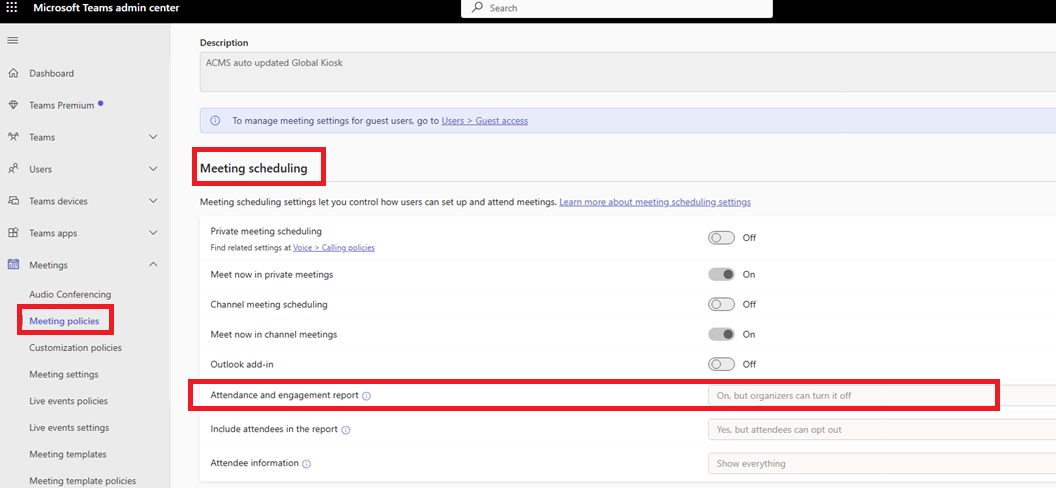 Attendance report download gives error - Microsoft Q&A