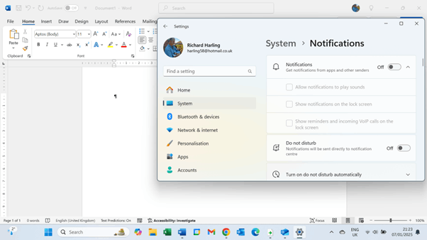 Pick an application. On the task bar an icon for pick an application ...