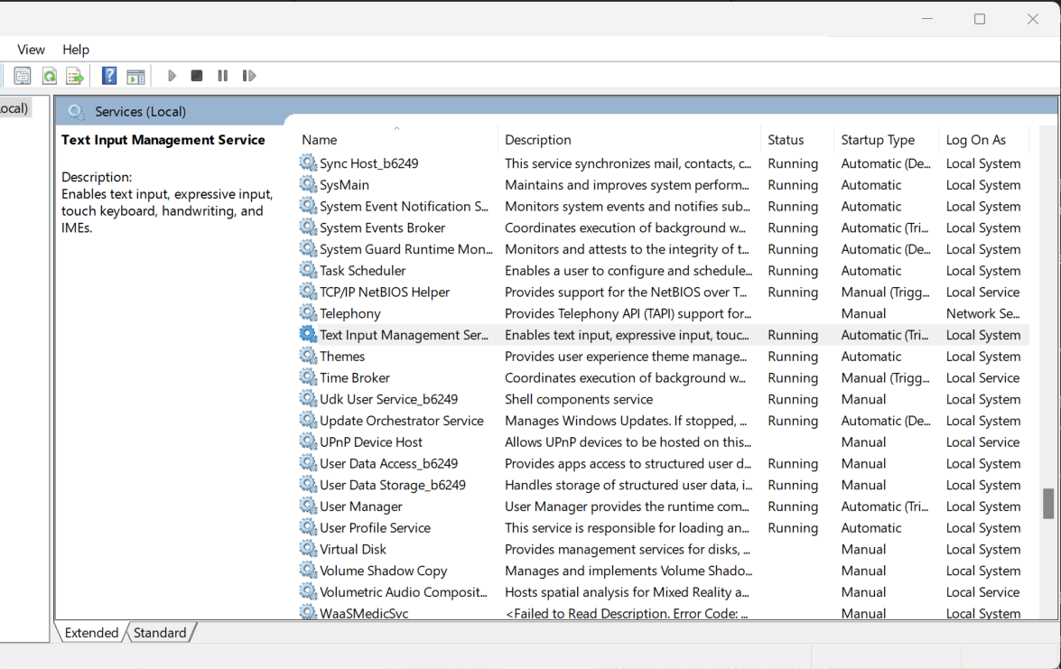 Keyboard Input bar on taskbar appearing even after removing the second ...