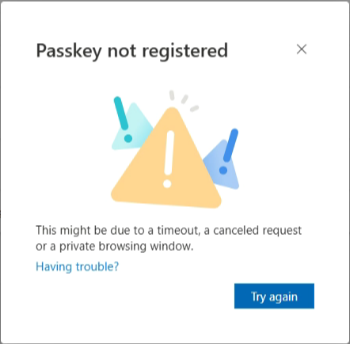End User Unable to Create Passkey for Entra ID Account - Microsoft Q&A