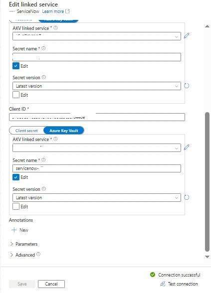 Servicenow Linked Service Not Able To Get The Data Using Copy Activity