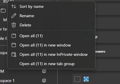 Sub folders in Favourites folder not opening - Microsoft Q&A