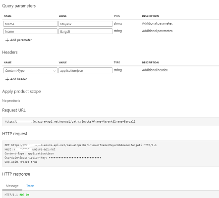 Logic App using GET method not triggering when importing to APIM and calling the APIM end point ...