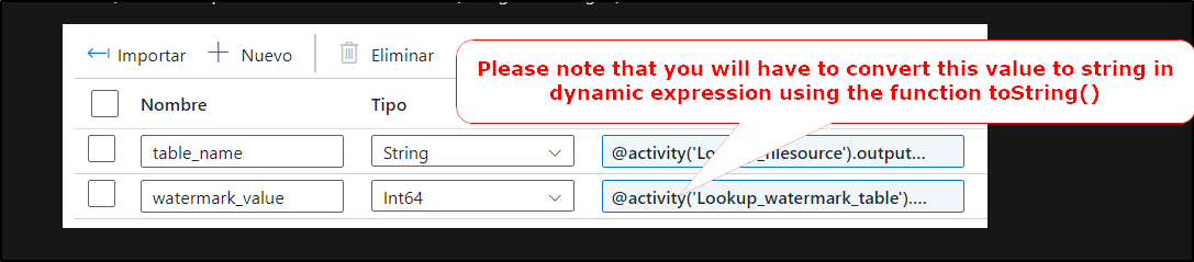 ADF incremental load error - Microsoft Q&A