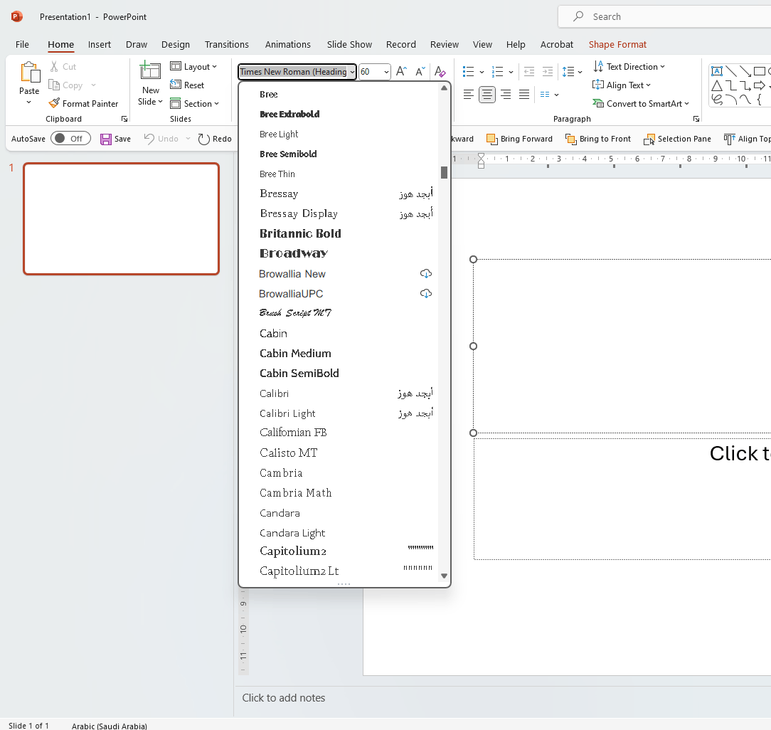 Help with PowerPoint Font - Microsoft Q&A