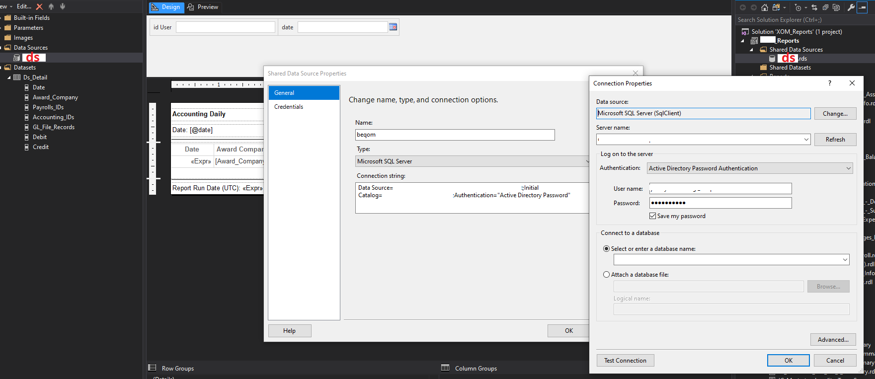 Visual Studio 2019 SSDT SSRS Azure Active Directory - Universal with ... Visual Studio 2019 SSDT SSRS Azure Active Directory - Universal with ...