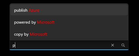 In UWP or WinUI3, how to use AutoSuggestBox as the search box and highlight the matching ...