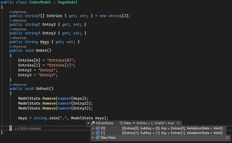 Aspnet Core Razor Pages Modelstateremove Specific Entry Of An Array Item Or List Item