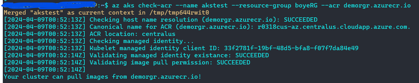 How to validate if AKS pod pulled image from ACR using an MSI ...