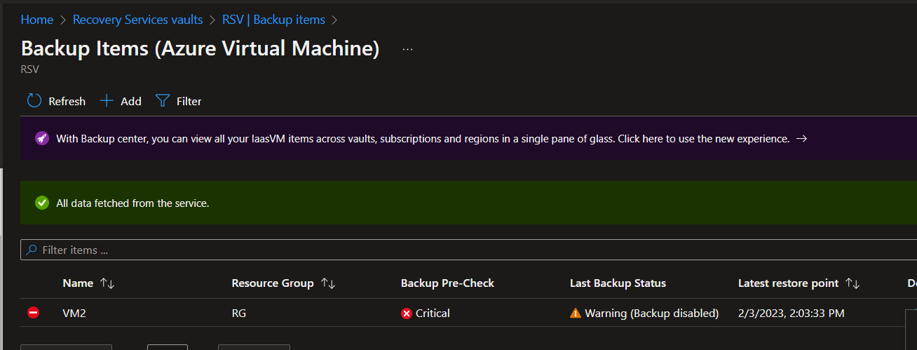Unable to delete recovery service vault - Microsoft Q&A