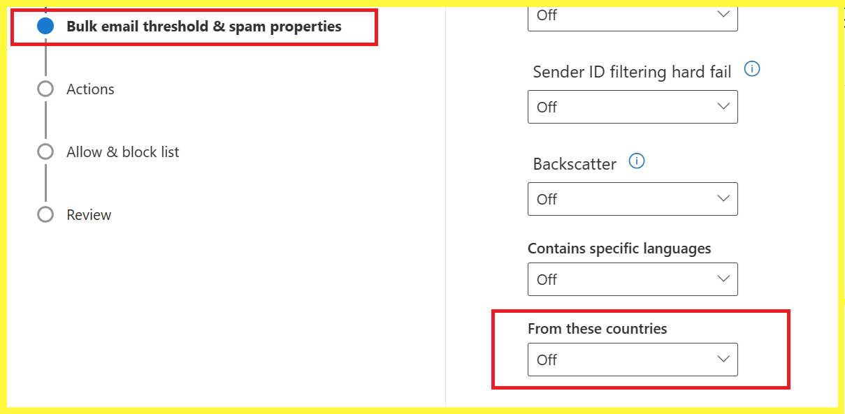 Anti-Spam Policy and Blocking Countries - Microsoft Q&A