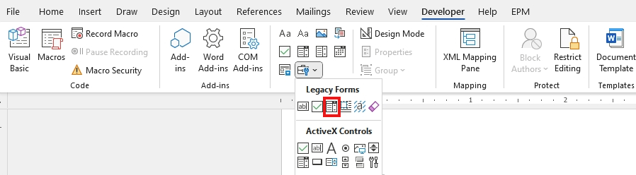 Word Legacy Dropdown Form Field with IF statement doesn't work properly ...