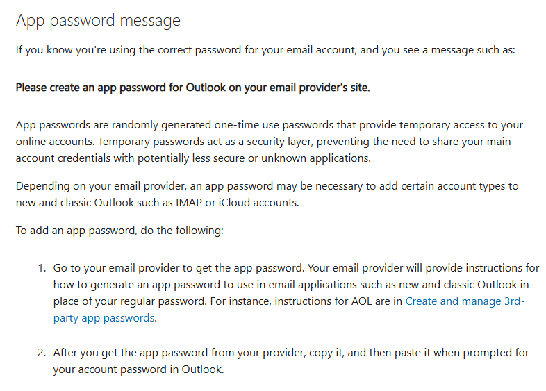 how do I add an aol/verizon email account to outlook 365? - Microsoft Q&A