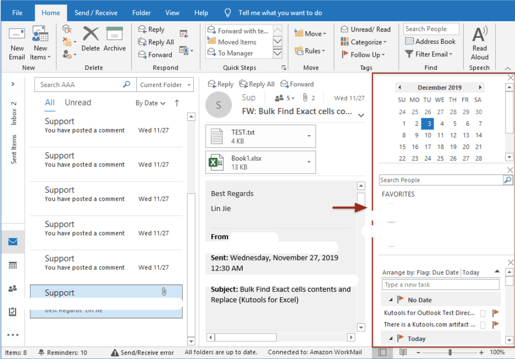 How do I combine my calendars in the main outlook screen where the e ...