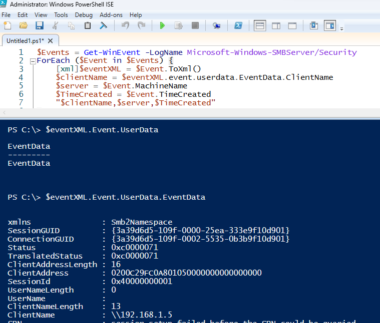 Script to retrieve Windows Log Events on an Excel sheet - Microsoft Q&A Script to retrieve Windows Log Events on an Excel sheet - Microsoft Q&A