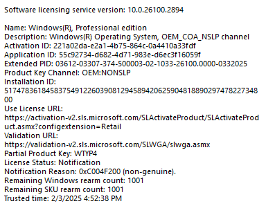 Windows 11 Activation Key Lost after 24H2 Update - Microsoft Q&A