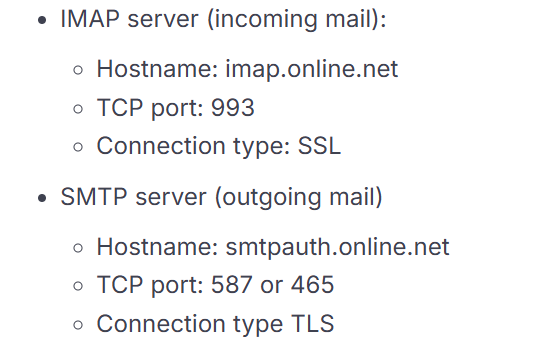 Outlook can’t connect to my professional IMAP account (works fine on ...