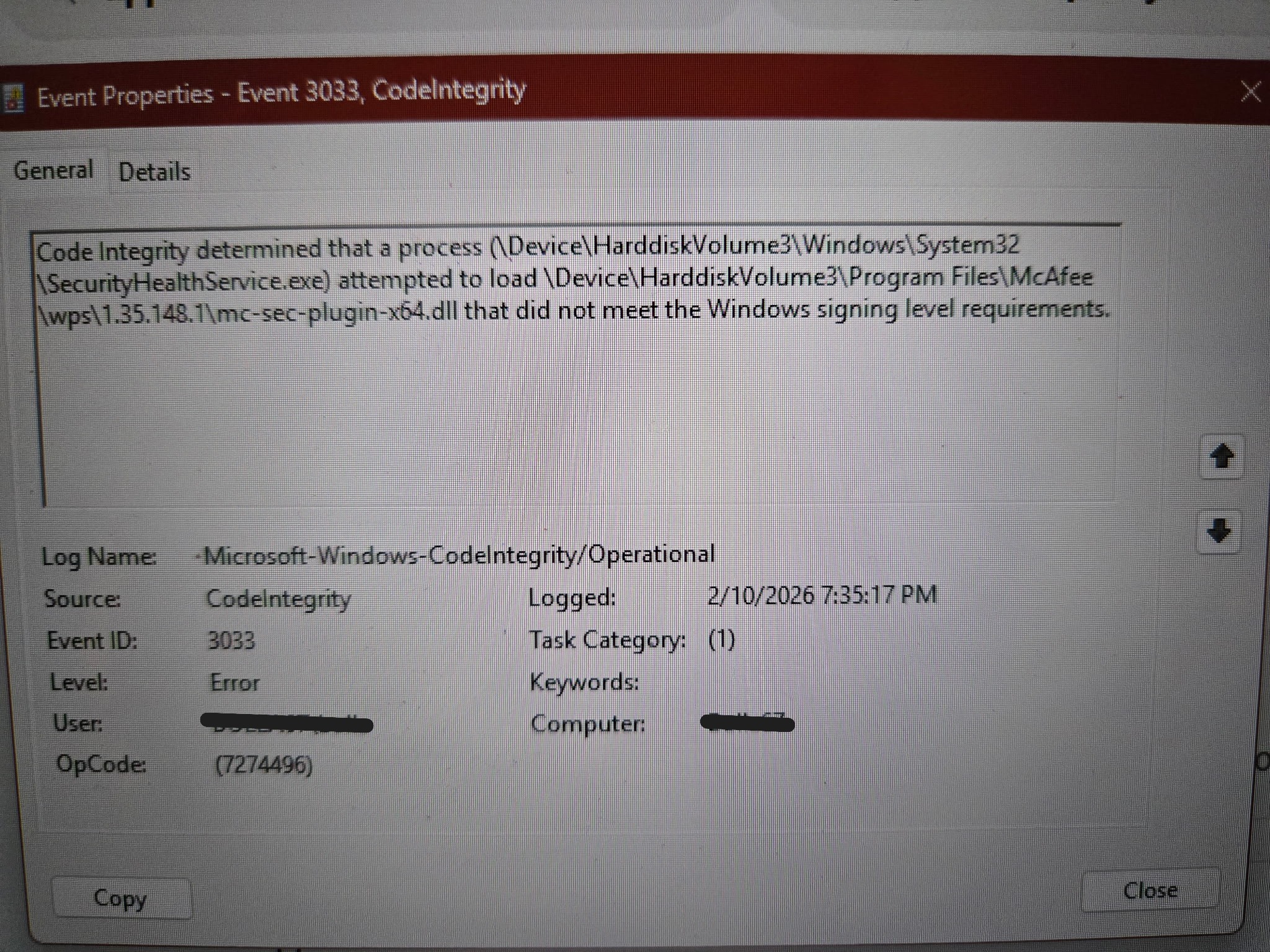 Getting a pop up error msg about windows installer msi - Microsoft Q&A