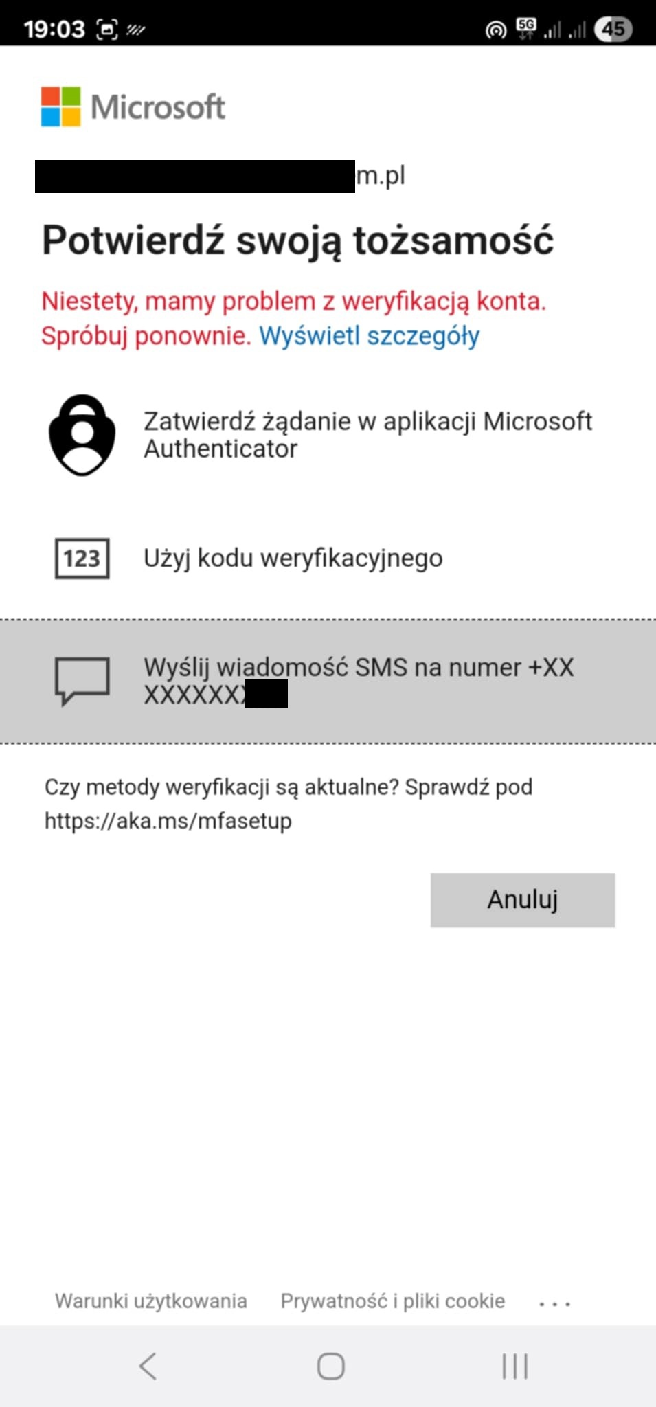 logowanie do konta - Microsoft Authenticator - Microsoft Q&A