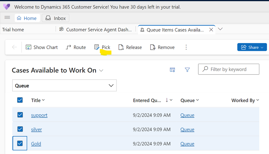 Unable to access the Service Management Area in Customer Service Hub ...