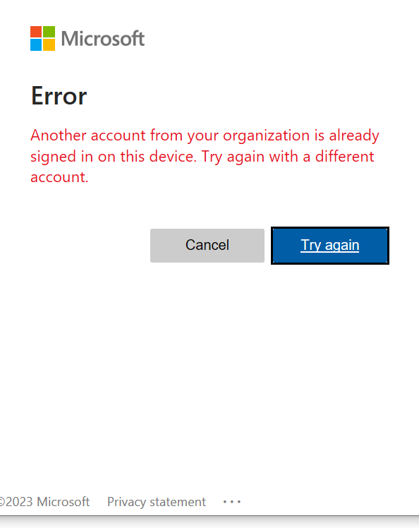 Why users are getting this error in office apps when they try to login to apps on laptops ...
