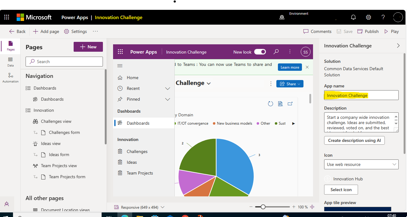 Use Dataverse triggers and actions in Power Automate - where is the Innovation Challenge ...