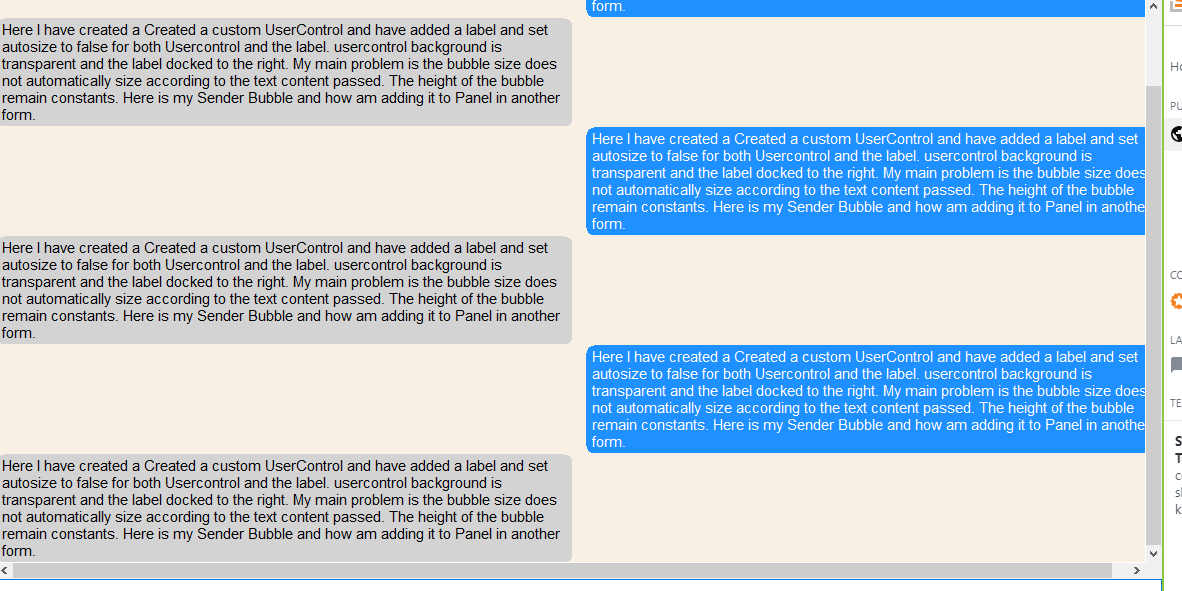 Custom User Control Does not Auto Size - Microsoft Q&A