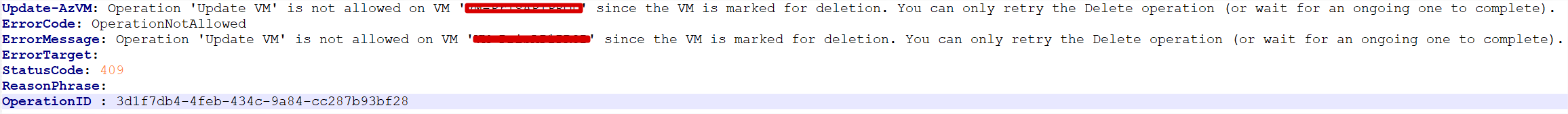 Can't delete VM Can't delete VM