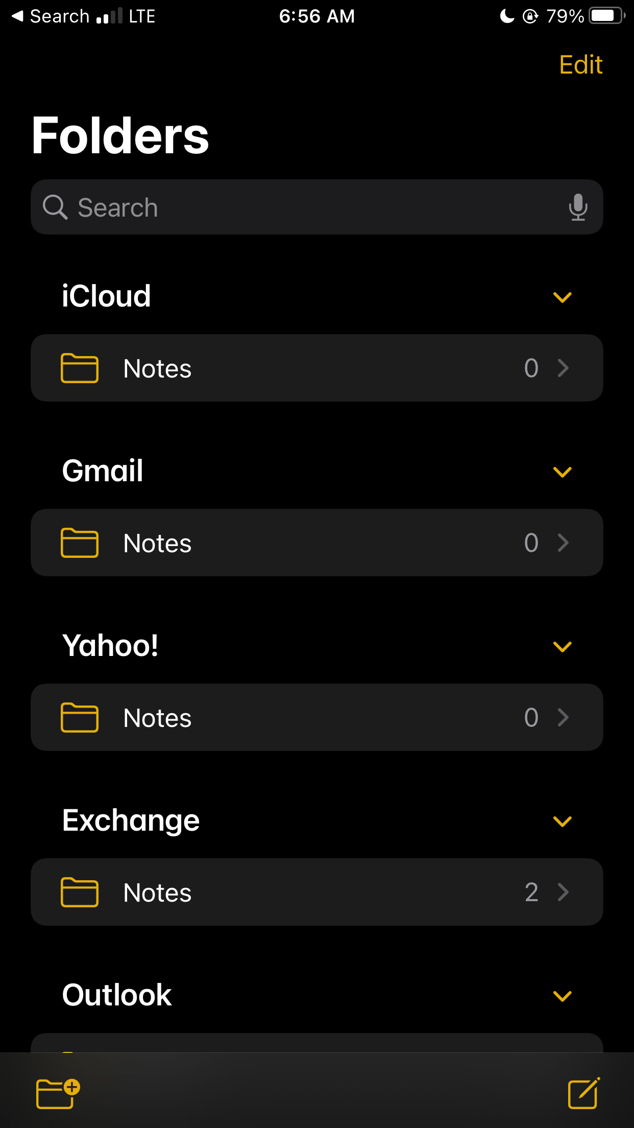 How can I restore my Notes on my iphone from the Microsoft Exchange ...