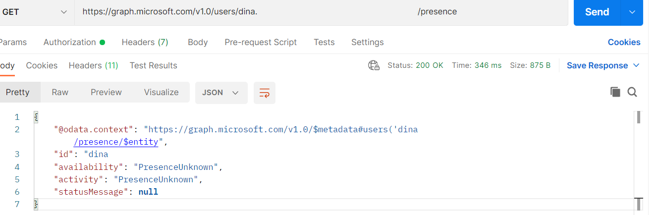 Application permission for Get Presence is still not working - Microsoft Q&A