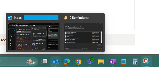 Outlook Reminders window shows up in preview but will not open ...