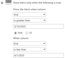 How to filter Microsoft Lists by date range - Microsoft Q&A