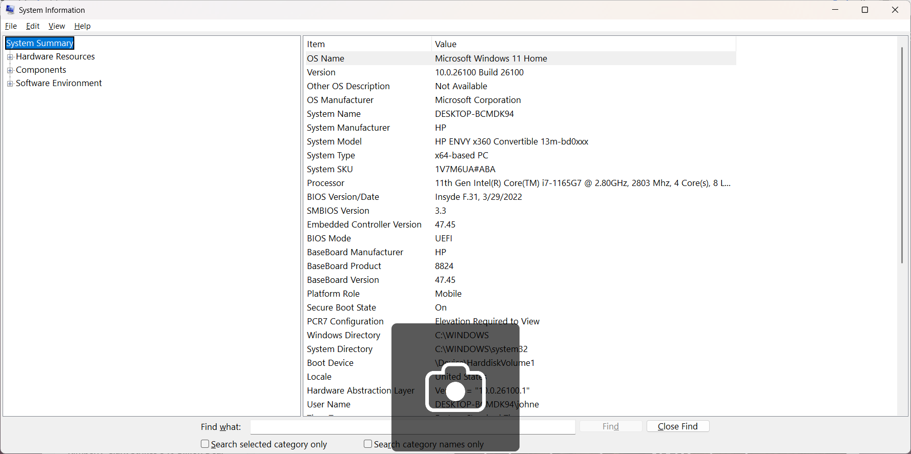 Large camera icon in middle of screen - Microsoft Q&A