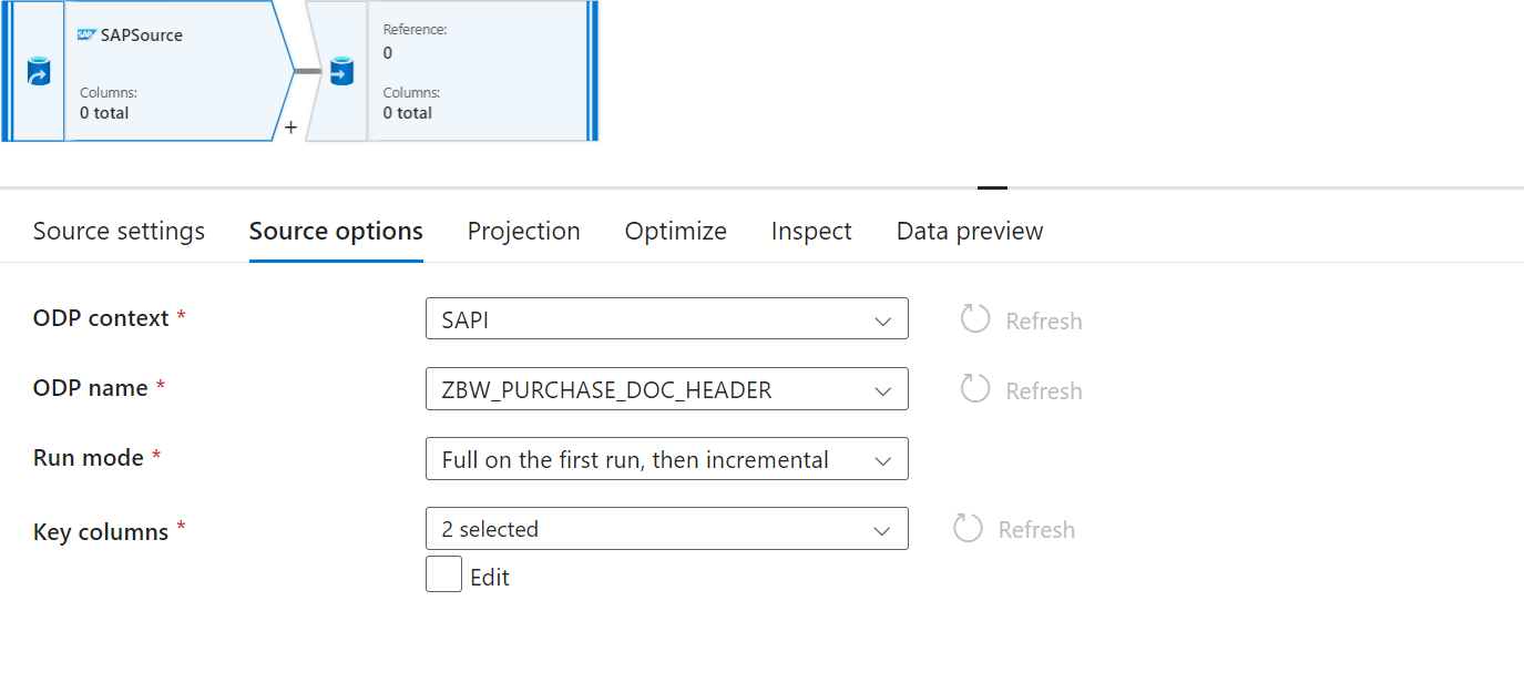 Adf Sap Cdc Connector Getting No Badi Implementation For Subscriber Type Rsodp Odata