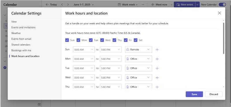 7 day working week - Microsoft Q&A