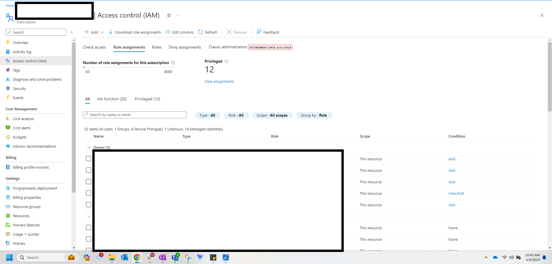How to assign Reader role to a member within my subscription when only ...