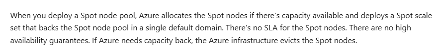 Losing all AKS Spot Nodes at once across multiple node pools and sizes - Microsoft Q&A