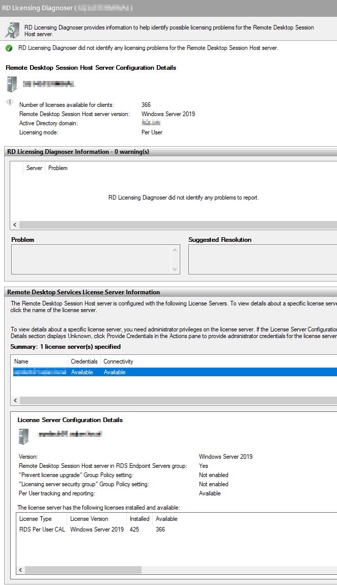 RDS2019 / Event ID 50283. Session host servers can't contact license ...
