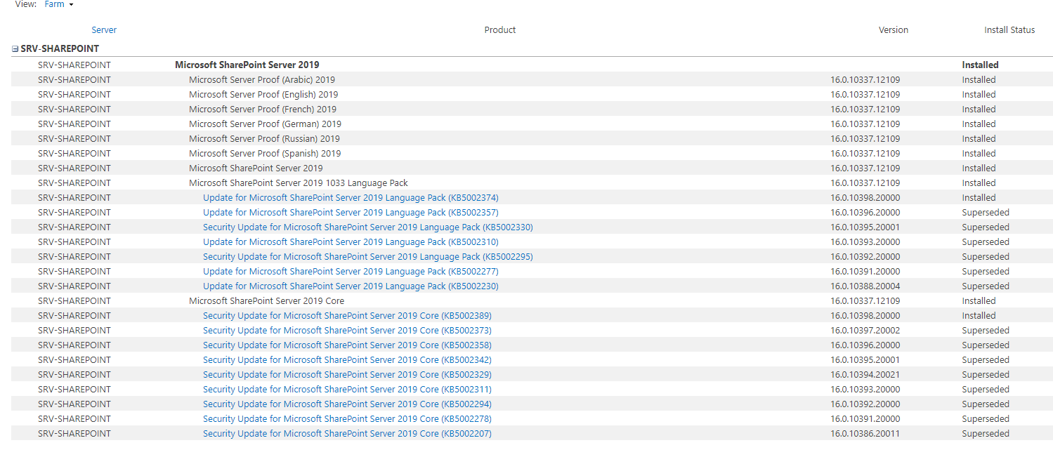 Do all SharePoint servers have to match patch wise? - Microsoft Q&A