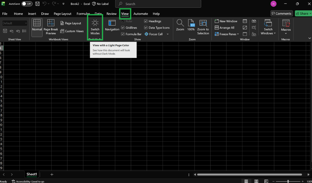 I am typing into Excel cell, but in the typing window the text is black ...